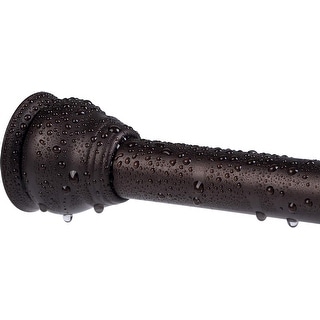 Spring Tension Curtain Rod 43-72 Inches, Never Rust - Bronze - Bed Bath ...