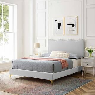 Current Performance Velvet King Platform Bed - Bed Bath & Beyond - 36074747