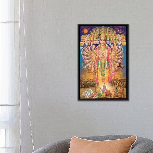 iCanvas "Hindu God Vishnu As Virat Swaroop" by Unknown Artist Framed ...