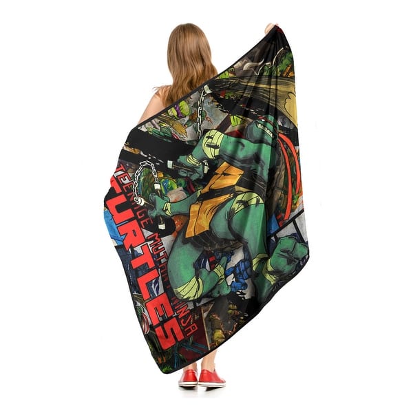 Teenage Mutant Ninja Turtles Flyin Mikey Micro Raschel Throw - Bed Bath ...