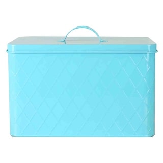 Home Basics Turquoise Tin Bread Box - Bed Bath & Beyond - 22580315