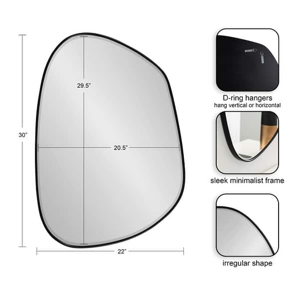 Kate and Laurel Ponder Decorative Wall Mirror - 22x30 - Bed Bath ...