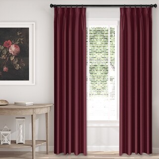 Cascade Velvet Merlot Pinch Pleat Drapery Panels Includes 2 Panels ...