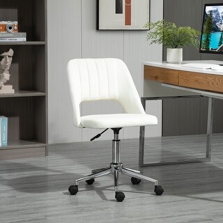 Swivel Computer Desk Chair Office Chair,Cream White - Bed Bath & Beyond ...