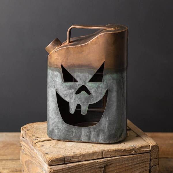 Jack-O'-Lantern Gas Can Luminary - 8''W x 4''D x 11''H - Bed Bath ...