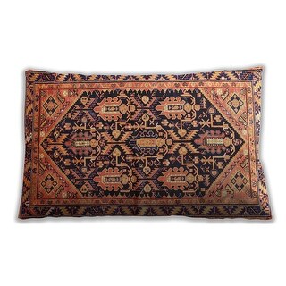 Ahgly Company Traditional Classic Indoor-Outdoor Mango Orange Lumbar ...