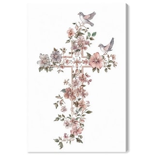 Living Cross II Jesus Wall Art Wrapped Canvas Print by Art Remedy - Bed ...