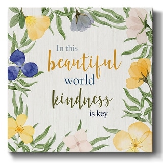 Kindness Is Key-Gallery Wrapped Canvas - Bed Bath & Beyond - 39928128