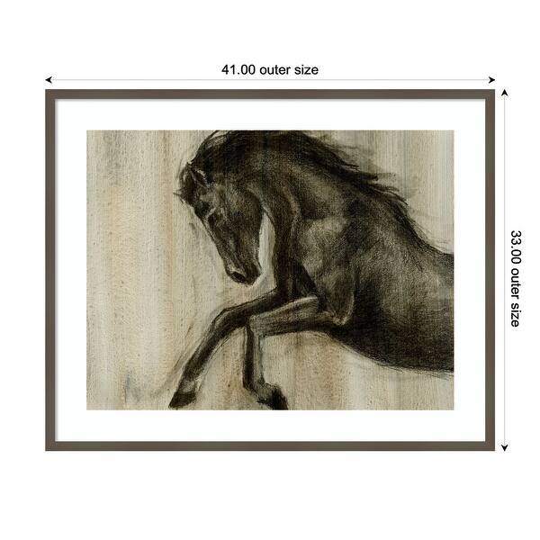 Dynamic Stallion II by Ethan Harper Wood Framed Wall Art Print - Svelte ...