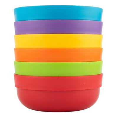 Melange Plastic Bowls For Kids 216-Piece| Round Bowls Multicolor ...
