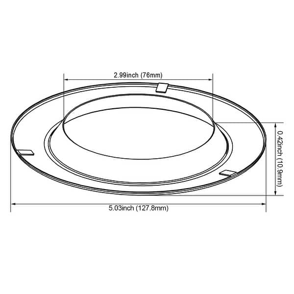 4" LED Retrofit Recessed Light Trim, Interchangeable Trim, Round, Satin ...