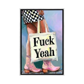 iCanvas "F-ck Yeah" by Heather Perry Framed - Bed Bath & Beyond - 37695259