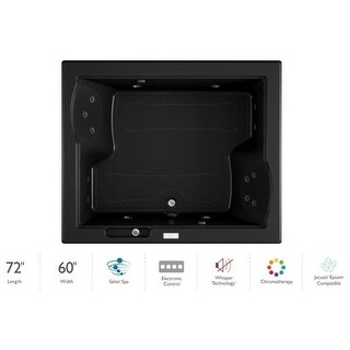 Jacuzzi Fuzion 72" Salon Spa Drop-In or Undermount Bathtub with - Bed ...