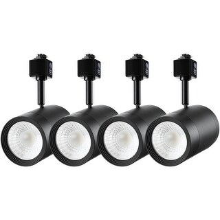 17.5W CRI 90+ LED Black Track Light Head, 3000K Warm White - 4PACK ...