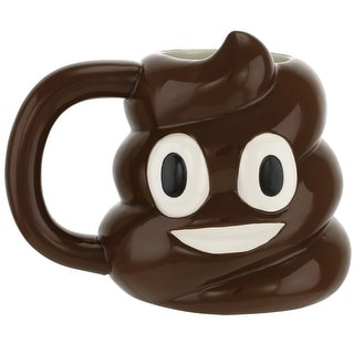 Smiley Poop Emoji Emoticon Ceramic Mug Cup, 20 oz - Bed Bath & Beyond ...