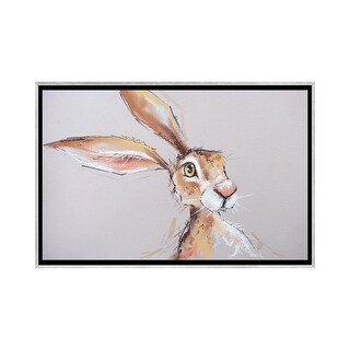 iCanvas "Little Brown Hare" by Louise Green Framed - Bed Bath & Beyond ...