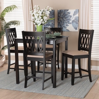 Florencia Modern Wood 5-Piece Pub Set - Bed Bath & Beyond - 37873301