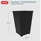 Keter Set of 2 Resin Modern Outdoor 22 Inch Tall Large Flower Pot ...
