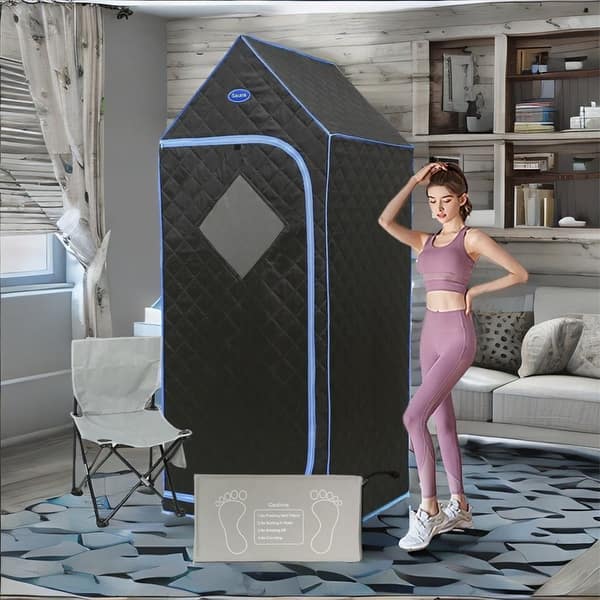 Plus Type Full Size Infrared Sauna Tent w/ Timing and Power Adjustment ...