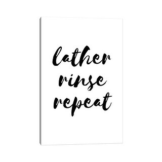 iCanvas "Lather Rinse Repeat" by Pixy Paper Canvas Print - Bed Bath ...