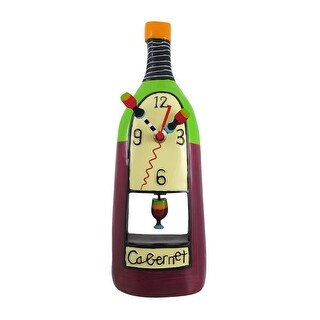 Allen Designs `Cabernet` Wine Tabletop or Wall Mounted Pendulum Clock ...