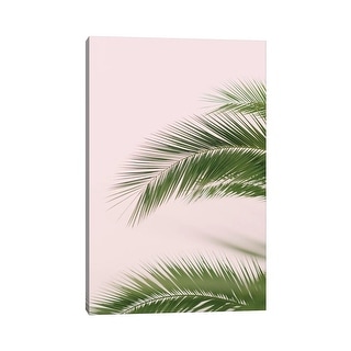 iCanvas "Pink And Green Palm Tree" by Ruby and B Canvas Print - Bed ...