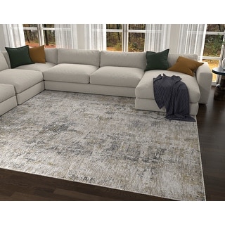Domani Opulence Distressed Granite Area Rug - Bed Bath & Beyond - 38919514