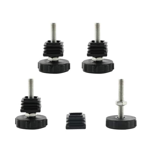M8 Leveling Feet Square Tube Inserts Kit Furniture Glide Adjustable ...