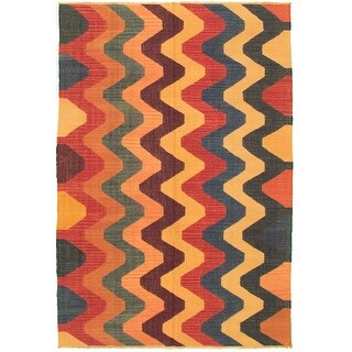 Flat-weave Sundance Red Wool Kilim - Bed Bath & Beyond - 31803807