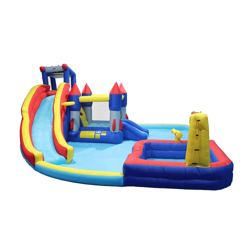 7 In 1 Inflatable Water Park Slide Trampoline Bouncing House Splash