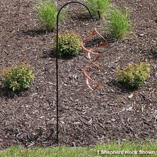 Sunnydaze 48-Inch Powder-Coated Steel Single Shepherd Hook Set of 2 ...