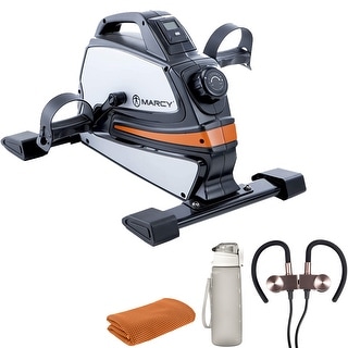 Marcy Portable Magnetic-Mini Cycle Compact Cardio Exerciser Bundle Kit ...