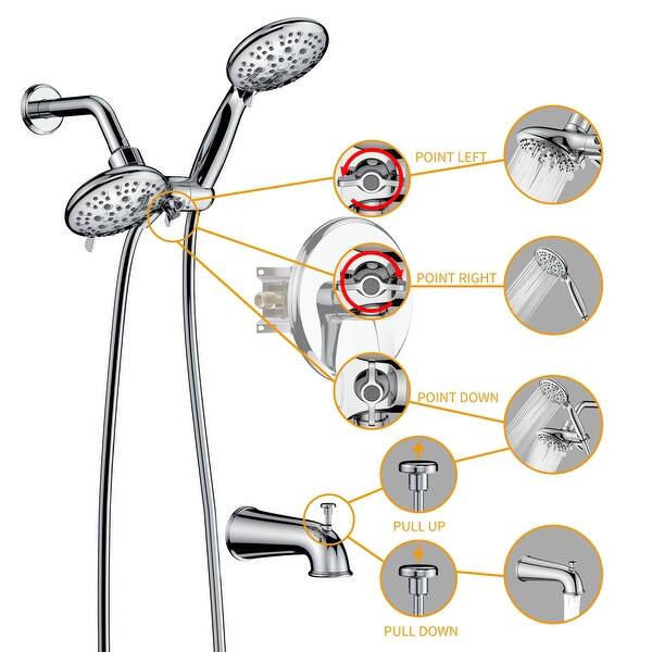 Large Amount of Water Multi Function Dual Shower Head - Shower System ...