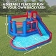 Sunny & Fun Big Time Bounce-A-Round Inflatable Water Slide Park ...