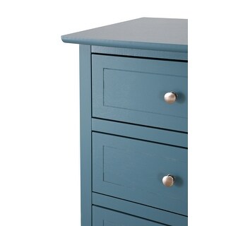 3 - Drawer Storage MDF Blue Color for Bedroom - Bed Bath & Beyond ...