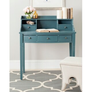 SAFAVIEH Landon Navy Writing Desk - Bed Bath & Beyond - 8692328