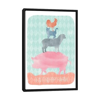 iCanvas "Eat Sleep Farm" by Erin Clark Framed - Bed Bath & Beyond ...