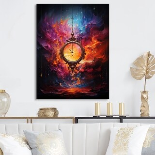 Designart "Chandelier Whirling Embrace II" Glam Metal Wall Art - Bed ...