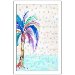"Funky Palm on Dots II (Vertical)" Print on Acrylic - Bed Bath & Beyond ...