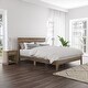 GALANO Layton Wood Frame Queen Platform Platform Bed with Headboard ...