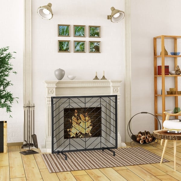 solid fireplace screens