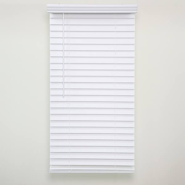 Eclipse Cordless Room Darkening Venetian Faux Wood Blinds with 2 in ...