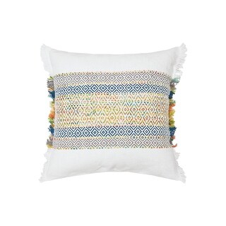 22" x 22" Ashley Woven Stripe Decorative Throw Pillow - Bed Bath ...