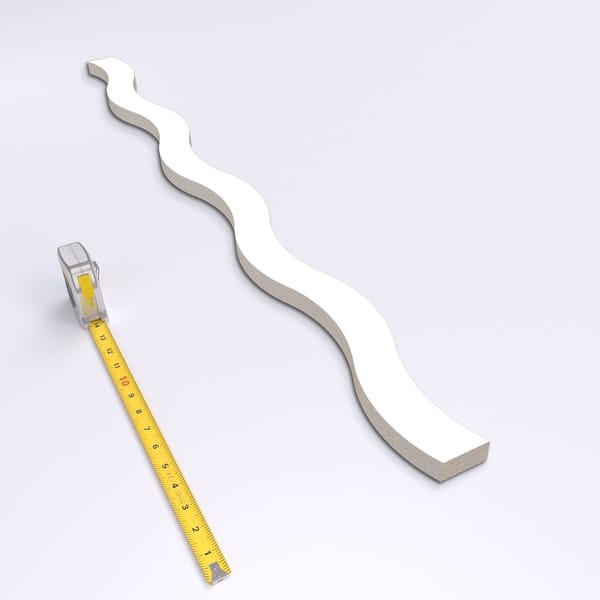 Brazos PVC Adjustable Decorative Slat Wall Panel Kit (contains 22 Slats ...