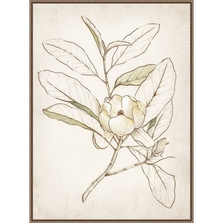 Botanical No. 1 by Alex Black Framed Canvas Wall Art Print - Bed Bath ...