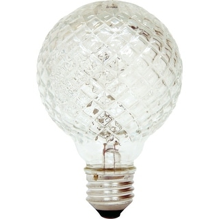 GE Lighting 16774 Decorative Halogen Crystal G25 Globe Bulb, 40W, 120V ...