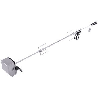 Gymax Universal Rotisserie Kit Heavy Duty for Most Burner Grills 47 ...
