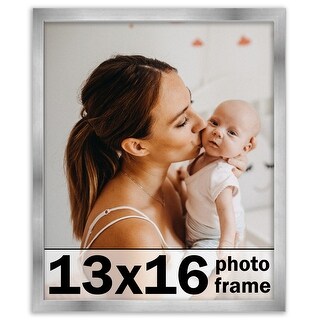 13x16 Frame Stainless Steel Silver Picture Frame - Modern Photo Frame ...