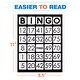GSE™ 100-Pack EZ Readers Large Bingo Cards, Reusable Bingo Sheets ...