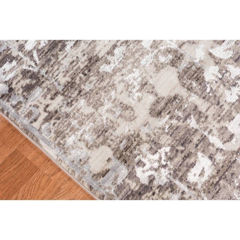 Savannah Geo Polyester Area Rug - Overstock - 22971261